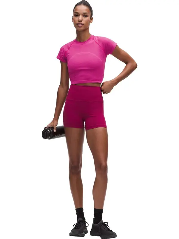 Lululemon Wunder Train No Line High-rise Short 4 - Raspberry Rave
