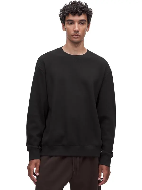 Lululemon Cotton-blend Waffle-knit Long Sleeve - Black