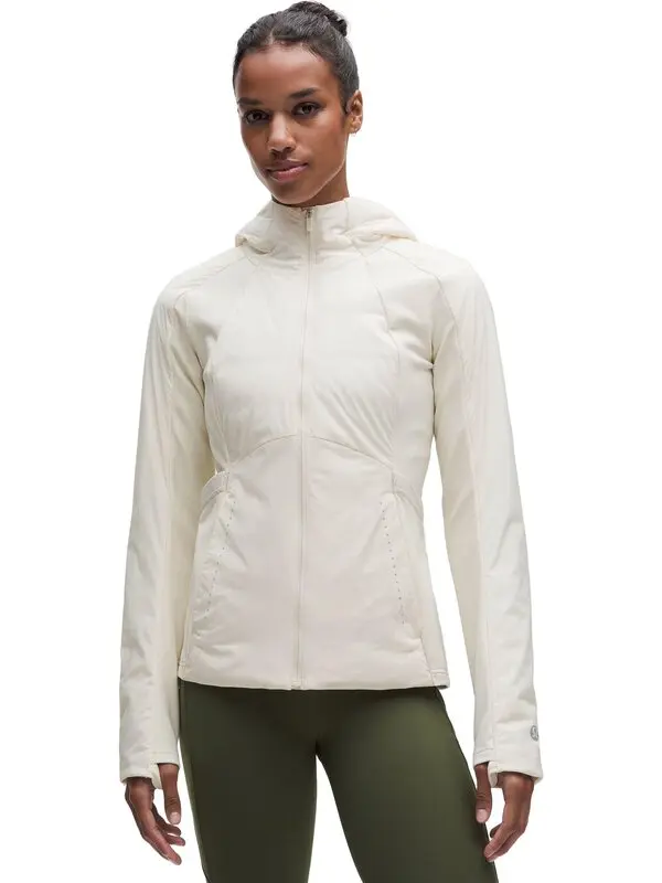 Lululemon Down For It All Running Jacket - Light Ivory