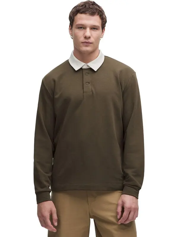 Lululemon Long-sleeve Rugby Shirt - Olive Brown