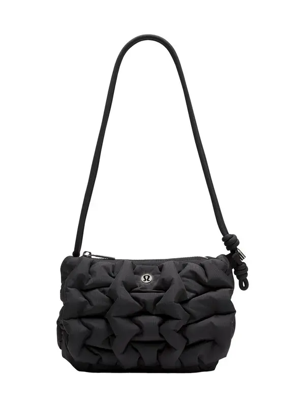 Lululemon Quilty Puff Small Crossbody Bag 2.4l - Black/silver