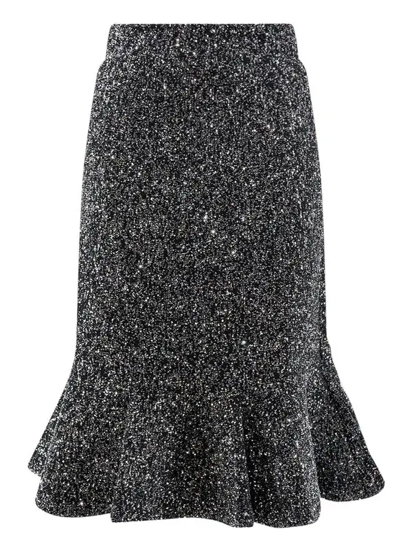 Dior Skirt With Godets And All-over Sequin Motif - Multicolor
