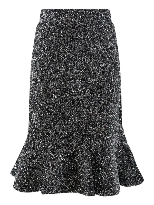 Dior Skirt With Godets And All-over Sequin Motif - Multicolor