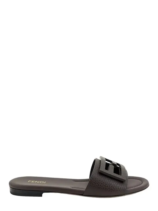 Fendi Leather Tube Sandals - Multicolor