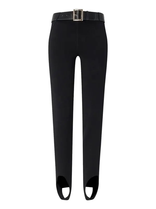 SELF-PORTRAIT Stretch Viscose Blend Leggings - Black