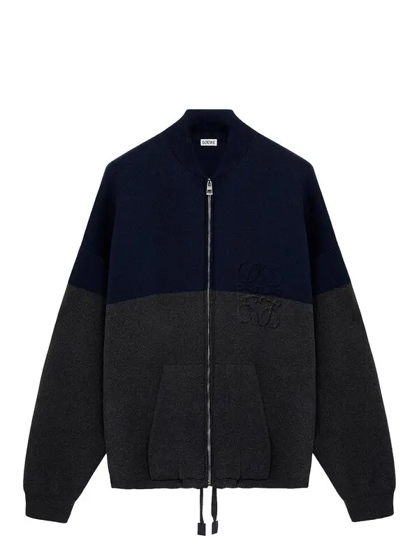 Loewe Cotton Blend Zip-up Cardigan - Multicolor