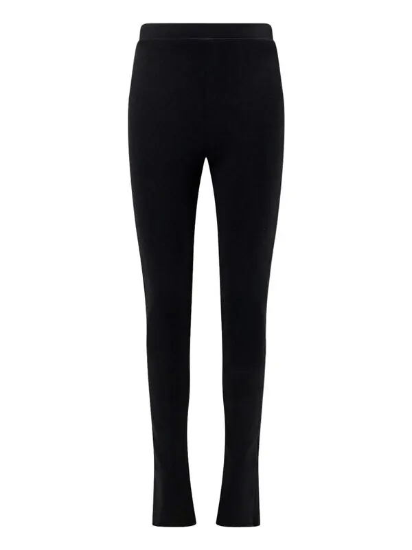TOTEME Viscose Blend Zip Leggins - Black