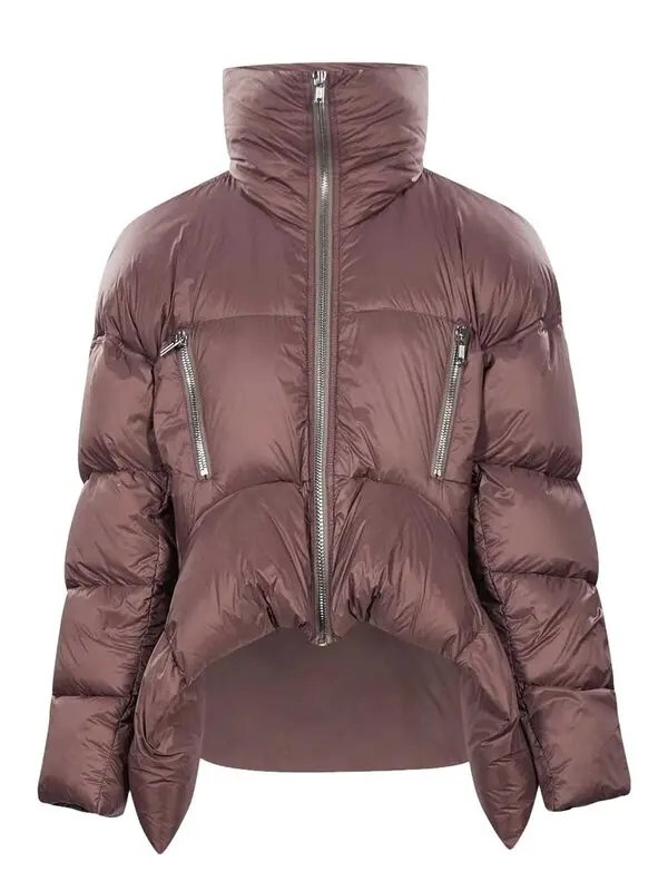 Rick Owens Purple Draculimo Padded Down Jacket - Multicolor