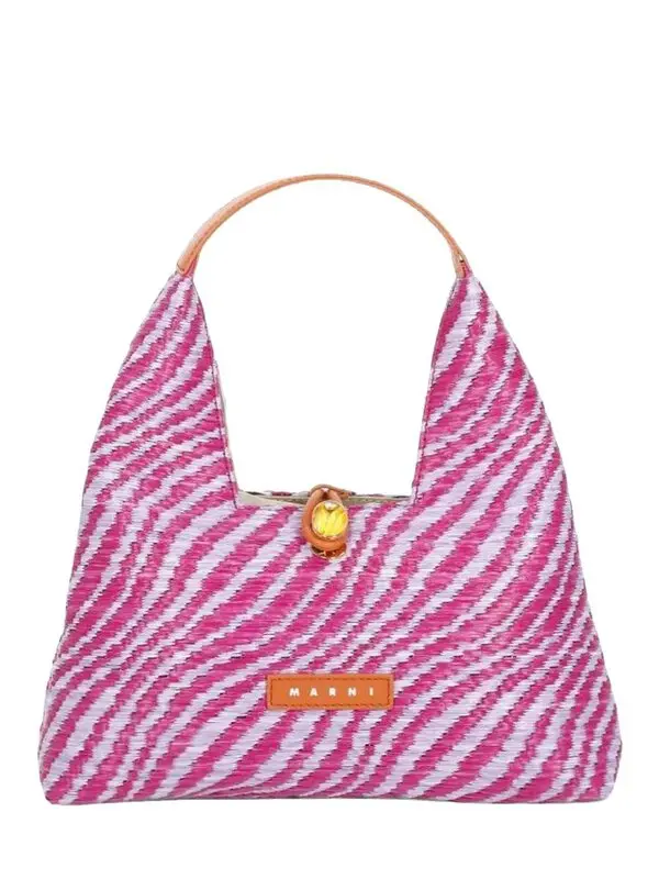 Marni Trapeze Tote Bag With Logo - Multicolor