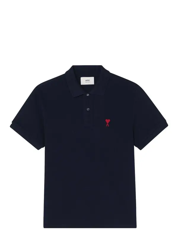 AMI Paris Polo De Coeur Midnight - Blue