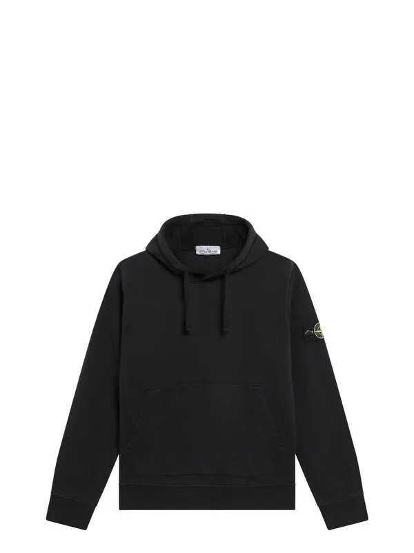 Stone Island Cotton Hoodie - Black