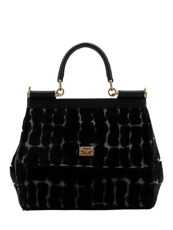 Dolce & Gabbana Sicily Velvet Handbag - Multicolor