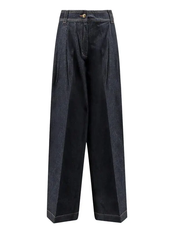 Zimmermann Valiant Blue Denim Jeans - Multicolor