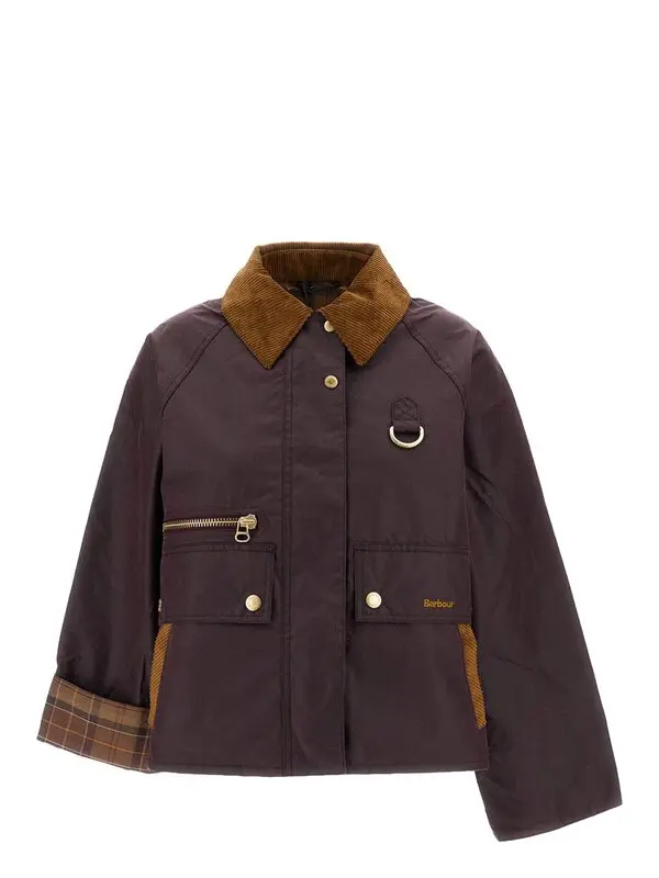 Barbour Giacca Cerata Cottingham - Viola