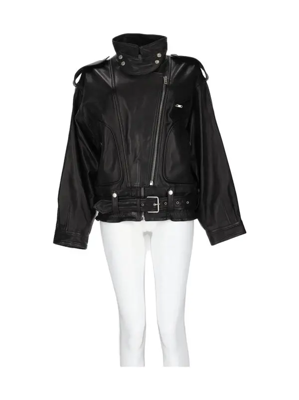 Isabel Marant Étoile Giacca In Pelle D'agnello - Black