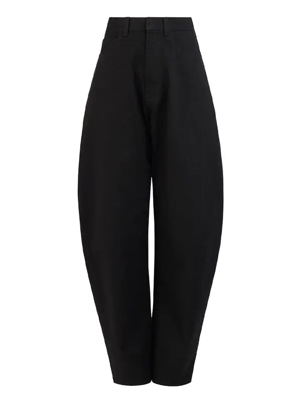 Alaïa Round Denim Pants - Black