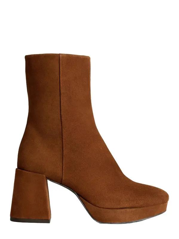 ME+EM Platform Ankle Boot - Caramel