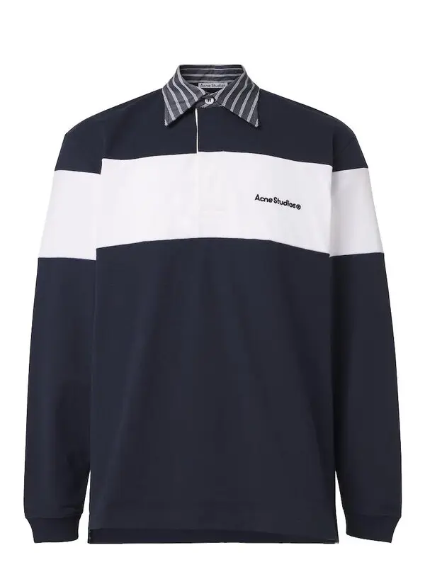 Acne Studios Cotton Jersey Polo Sweater - Multicoloured