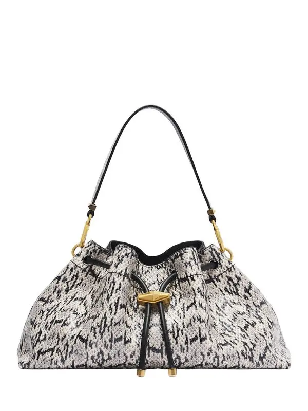 JIMMY CHOO Cinch Medium Leather Shoulder Bag - Multicoloured