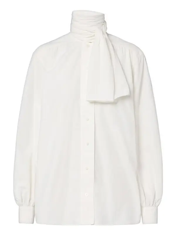 Ralph Lauren Scarf-detail Blouse - White
