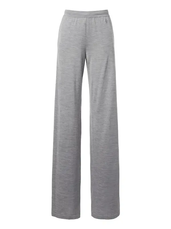 Gucci Wool And Silk Wide-leg Pants - Grey