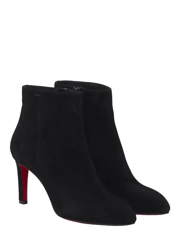 CHRISTIAN LOUBOUTIN Fannylove Suede Ankle Boots - Black