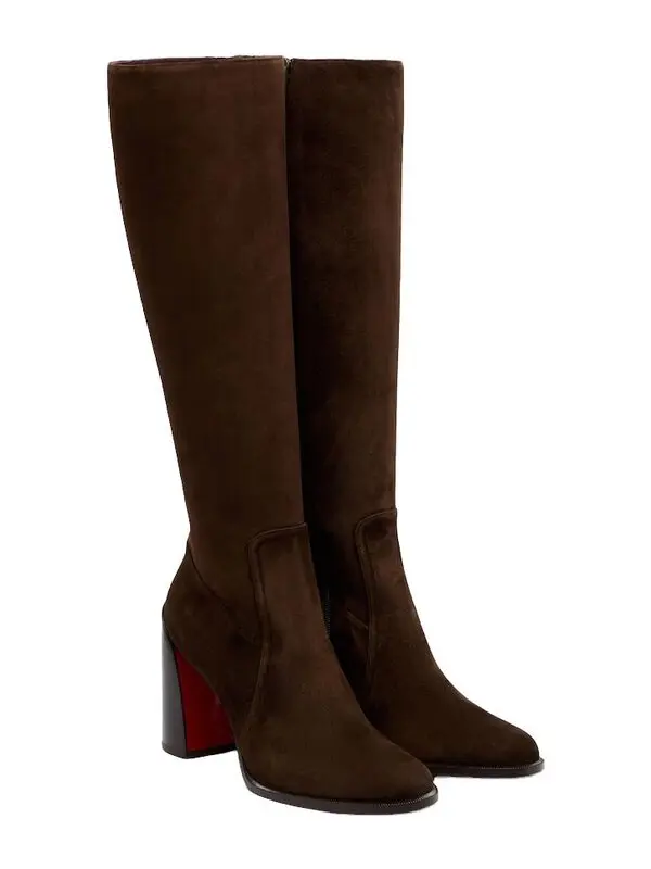 CHRISTIAN LOUBOUTIN Iranina Suede Knee-high Boots - Brown