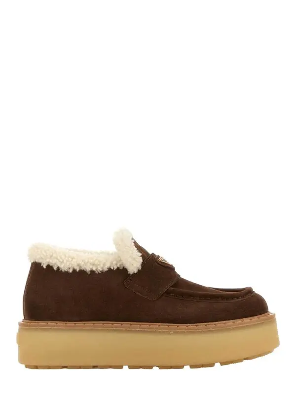 Prada Suede Loafers - Brown