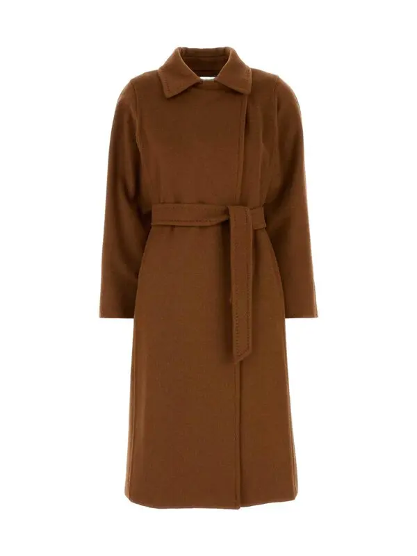 Max Mara Caramel Camel Manuela Coat - Brown