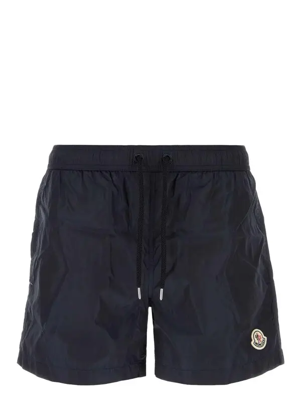 Moncler Navy Nylon Swimming Shorts - Blue