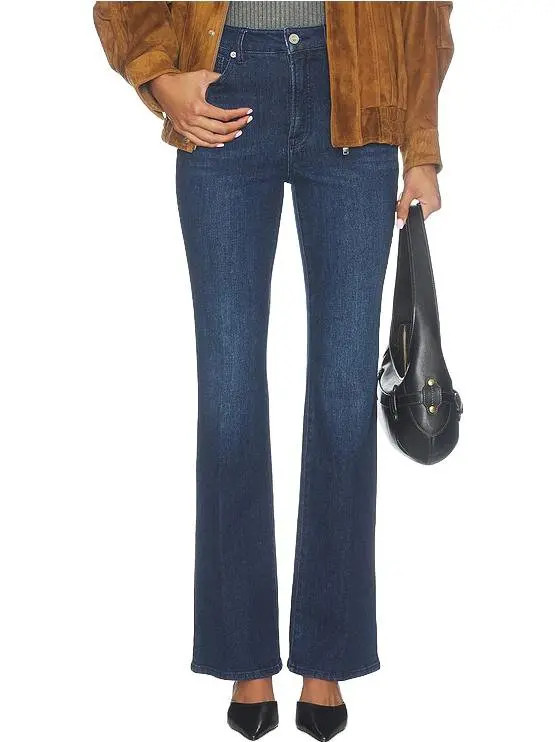 Good American Good Classic Bootcut Jeans In Blue - Skipper