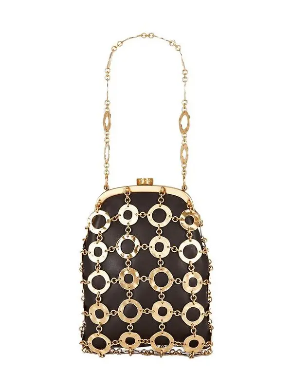 Cult Gaia Brielle Wristlet Bag In Brown - Luwak