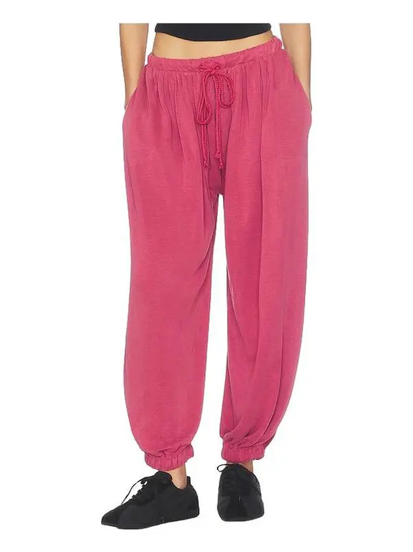 Free People X Momentum Pant In Purple - Brick