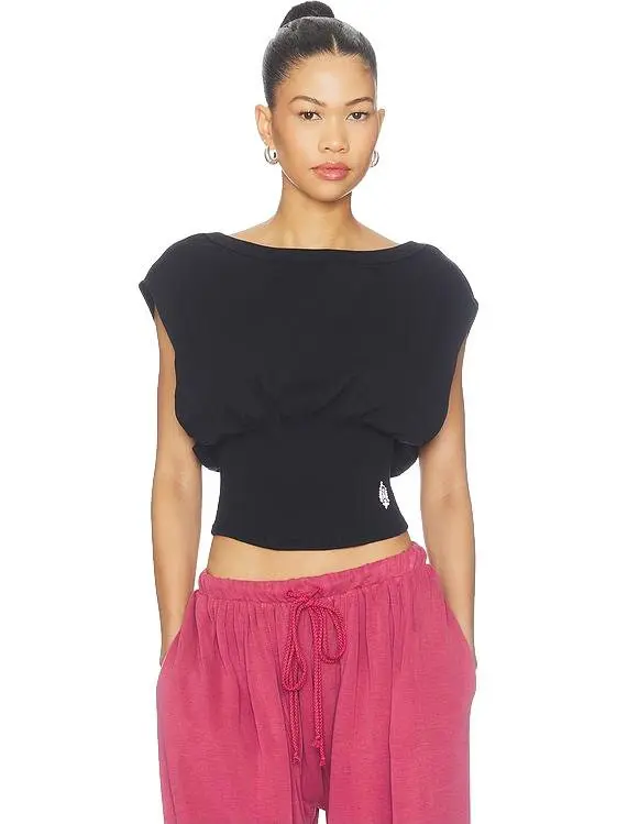 Free People X Light Of Day Banded Tee - Black