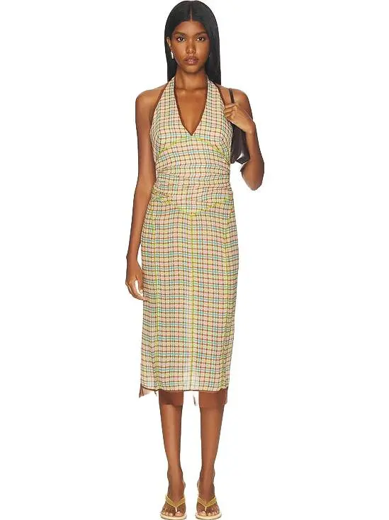 SIEDRES Josette Dress In Pink - Multi