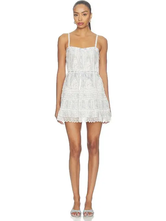 LoveShackFancy Saphirae Dress In White - Iris Amour