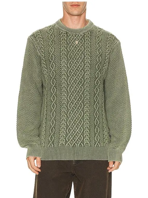 DARK SEAS Big Sur Sweater In Green - Forest