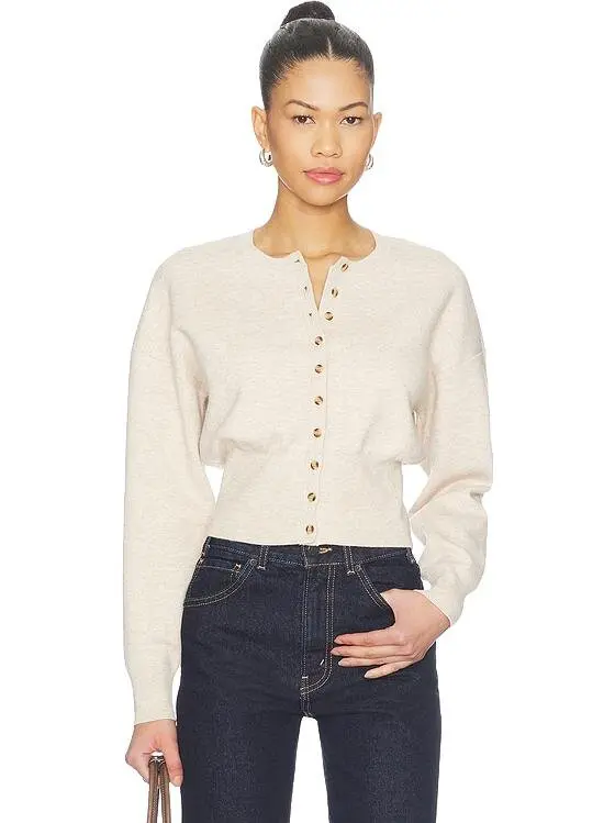 LOVERS AND FRIENDS Karen Cardigan In Beige - Oat