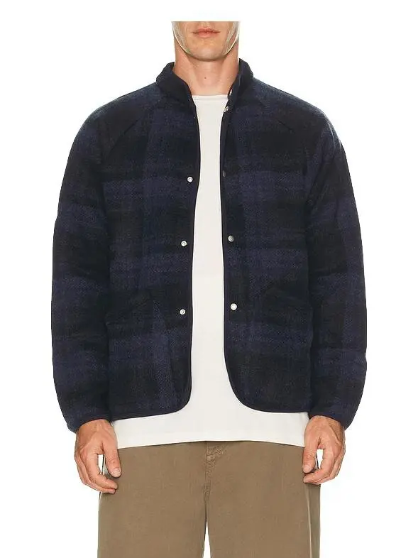 EDMMOND STUDIOS Atelier Jacket In Blue - Plain Navy