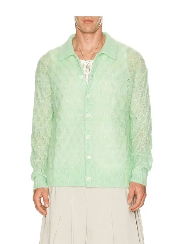 FENG CHEN WANG Knitted Cardigan Sweater - Green
