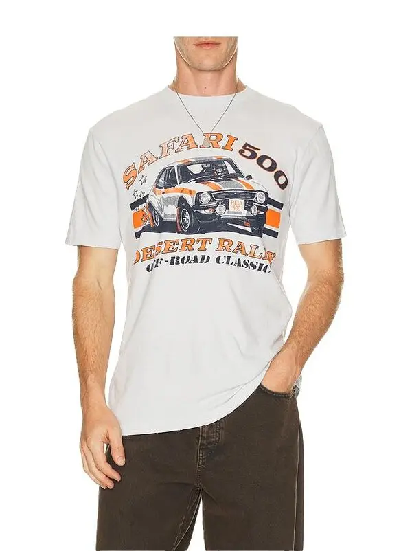 Junk Food Safari 500 Vintage Tee In White - Dream