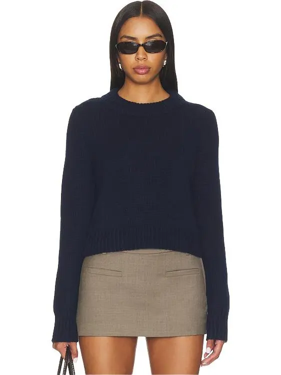 LA LIGNE Solid Mini Martin Sweater - Navy
