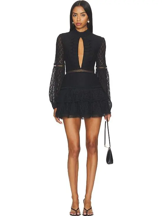 MORE TO COME Klaire Mini Dress - Black