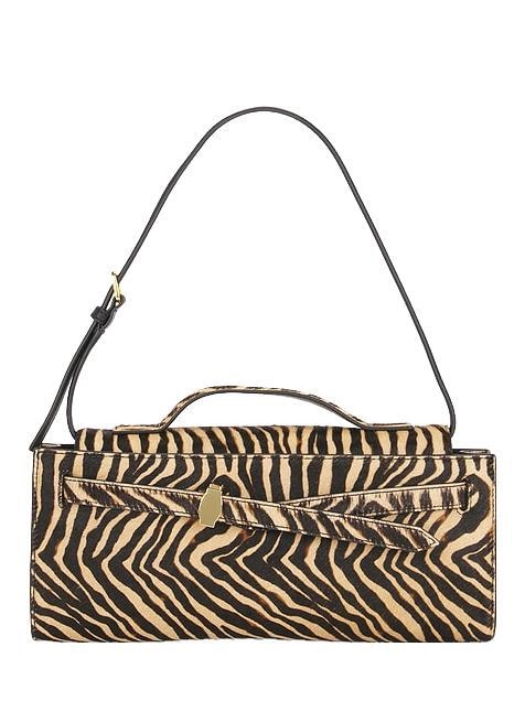 Veronica Beard Ziger Dash Clutch In Brown - Tan Multi