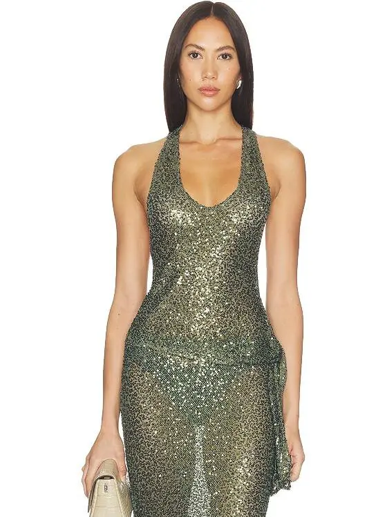 LOVERS AND FRIENDS Margarita Top - Green