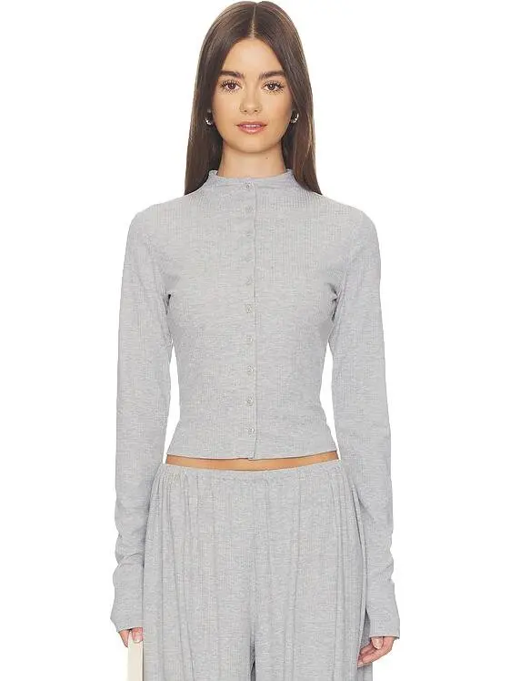 LOVERS AND FRIENDS Charlie Cardigan In Grey - Gray