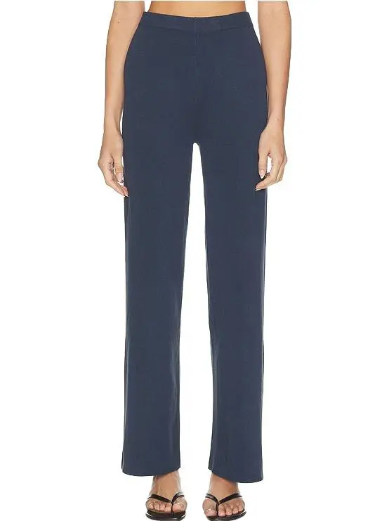 4TH & RECKLESS Mirabelle Knitted Trousers - Navy