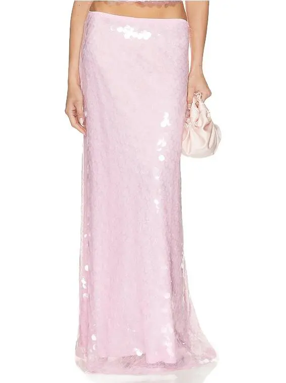 SNDYS. X Calliope Maxi Skirt - Pink