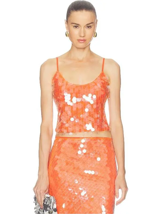 SNDYS. X Calliope Top - Orange