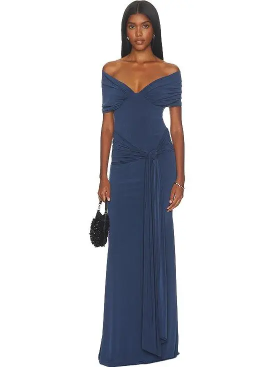 Katie May Obey Gown In Navy - Deep Sea